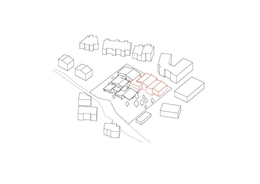 Axonometrie - Kindergarten Algund - Architekturobjekte - heinze.de