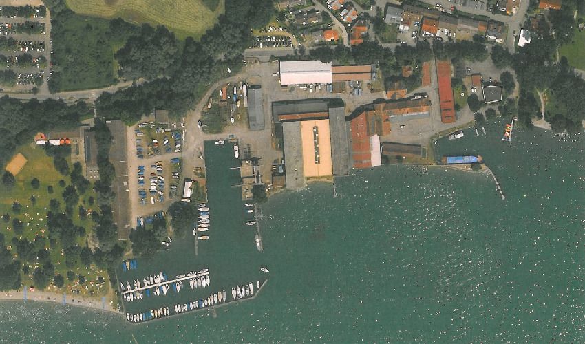Luftbild- alter Zustand Bodan-Werft - Leben am See Kressbronn am ...