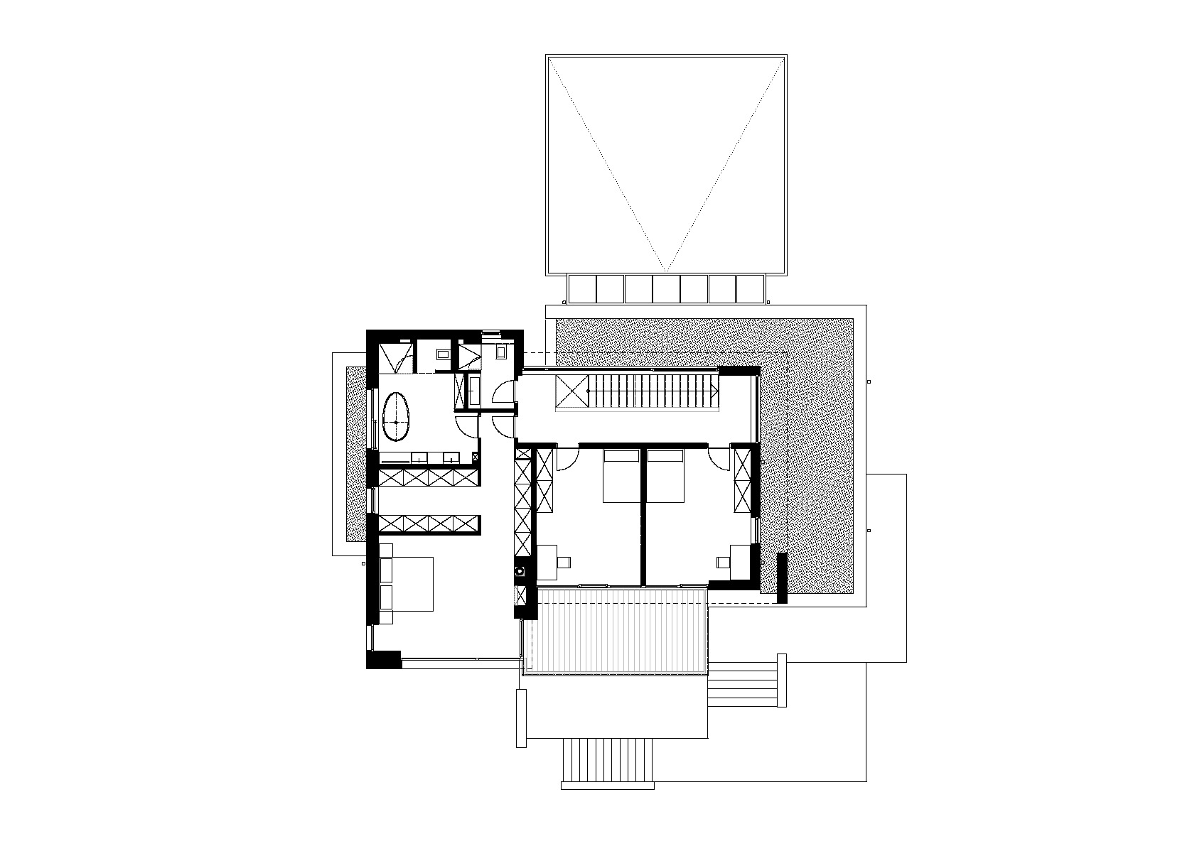 Grundriss Dachgeschoss - Villa am Petersberg - Architekturobjekte ...