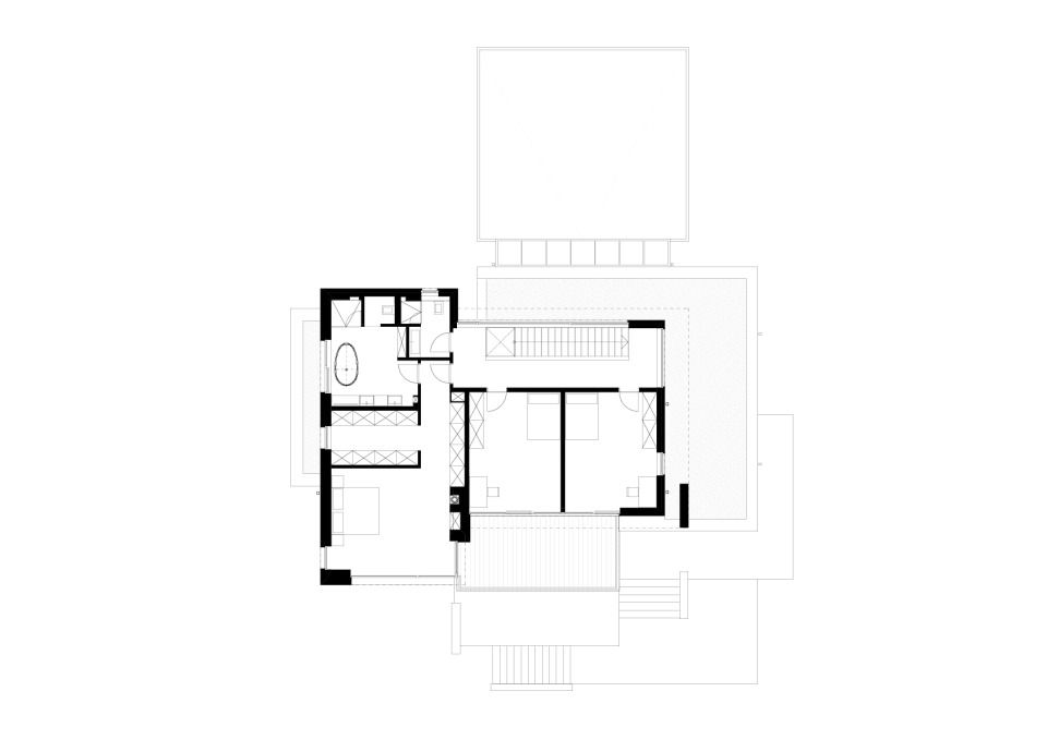 Grundriss Dachgeschoss - Villa am Petersberg - Architekturobjekte ...