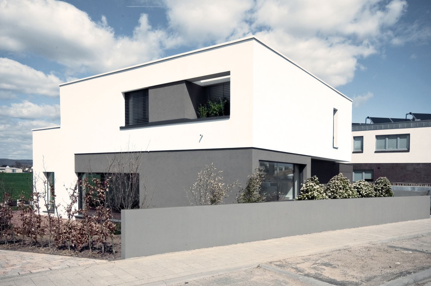 Straßenansicht 1 - Villa VWG_ Riedberg - Architekturobjekte - heinze.de