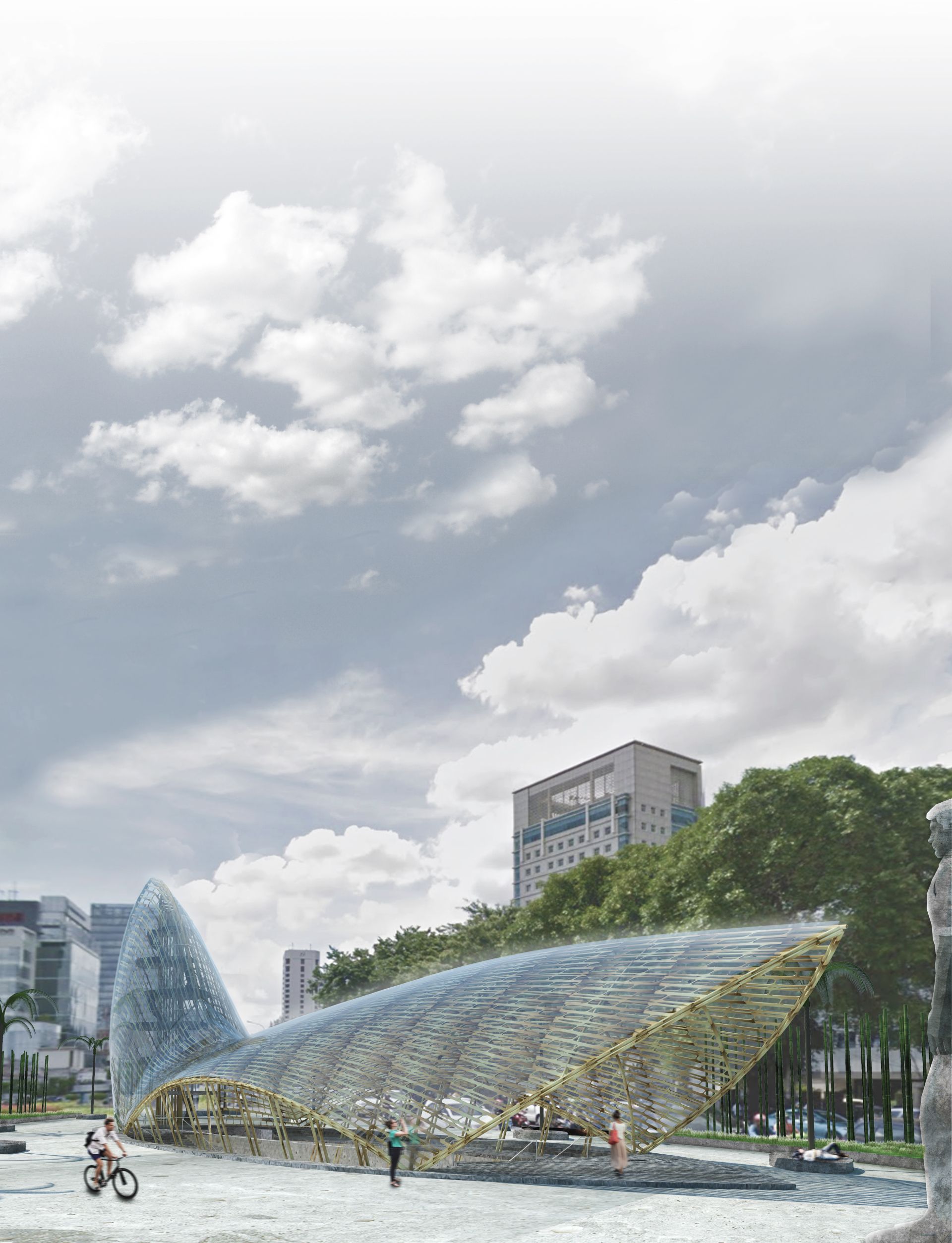 Perspektive Bambus Metro Statio - Jakarta Bambus Metro Station ...