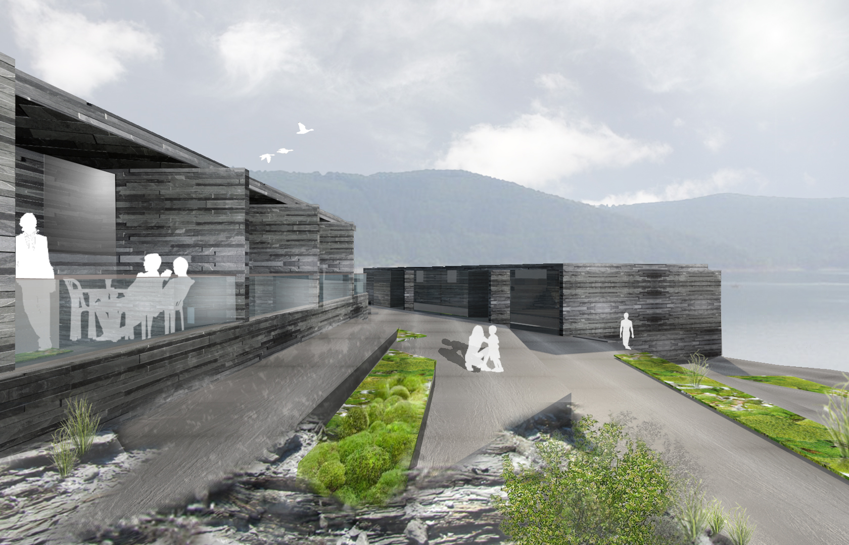 Felspavillon - Perspektive - Velotel - nachhaltiges Fahrradhotel am ...