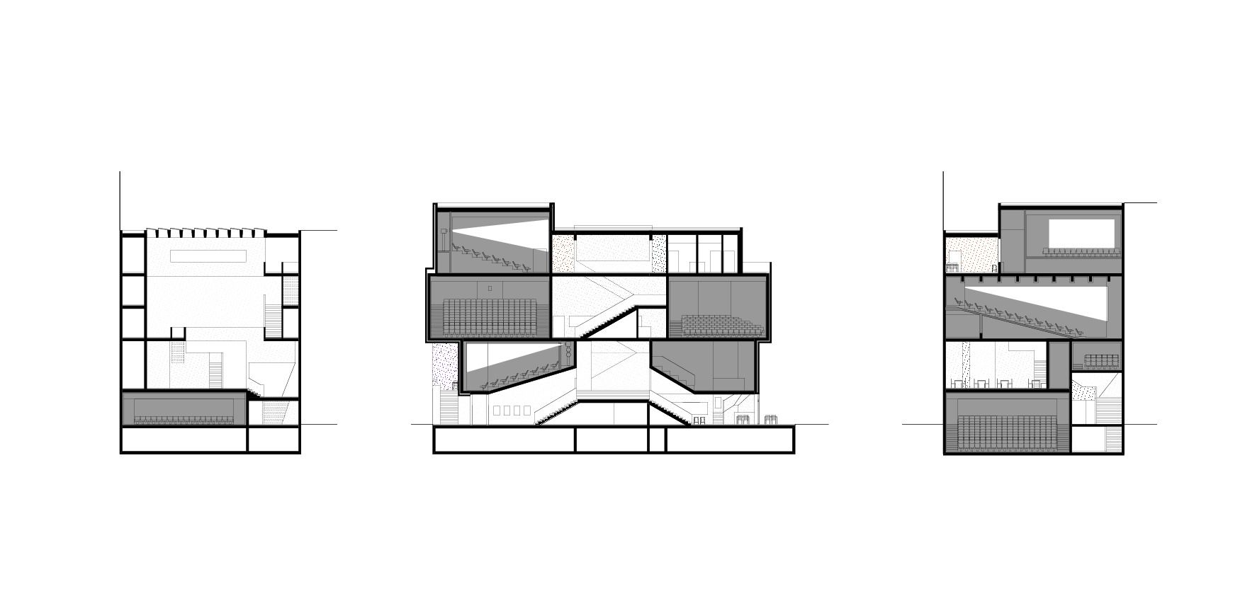 Querschnitt | Längsschnitt | Querschnitt - Haus des Films Zürich - ein ...