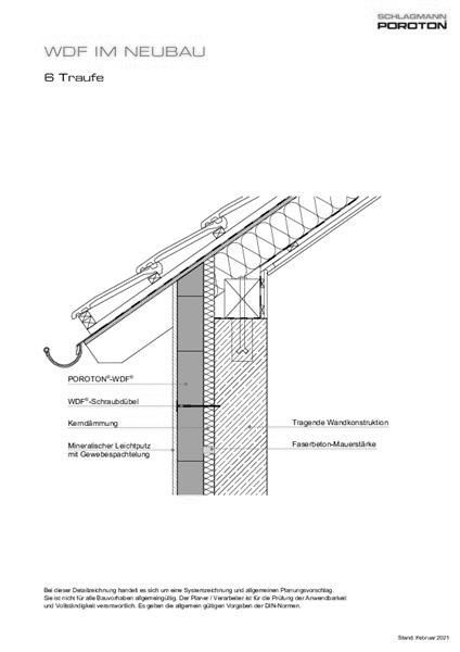 CAD-Detail | Traufe | Schlagmann Poroton - heinze.de