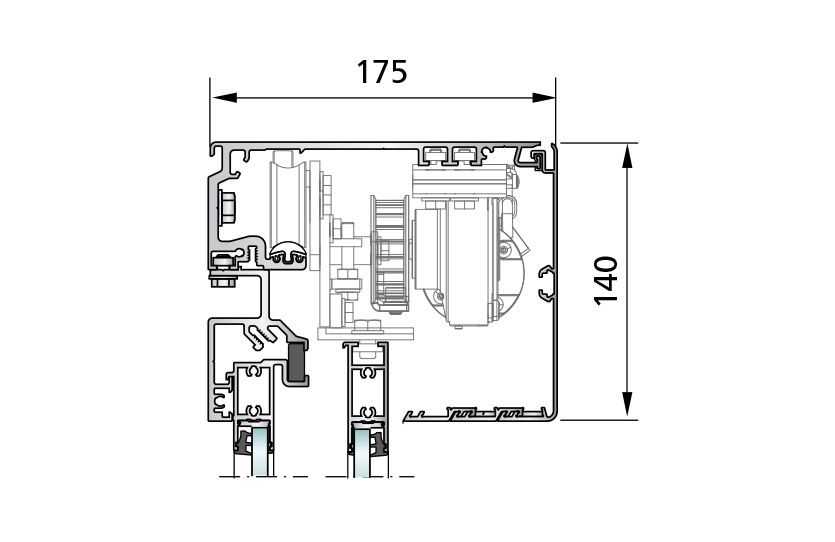 Automatischer Schiebetürantrieb SL 35 | Gilgen Door Systems - heinze.de