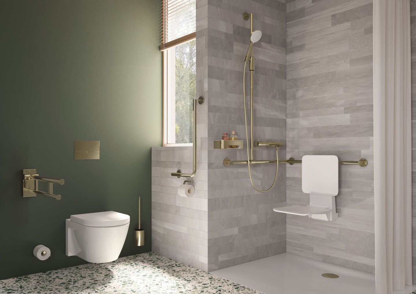 HEWI Stützklappgriff Duo, Design A des Systems 900 | HEWI Heinrich ...