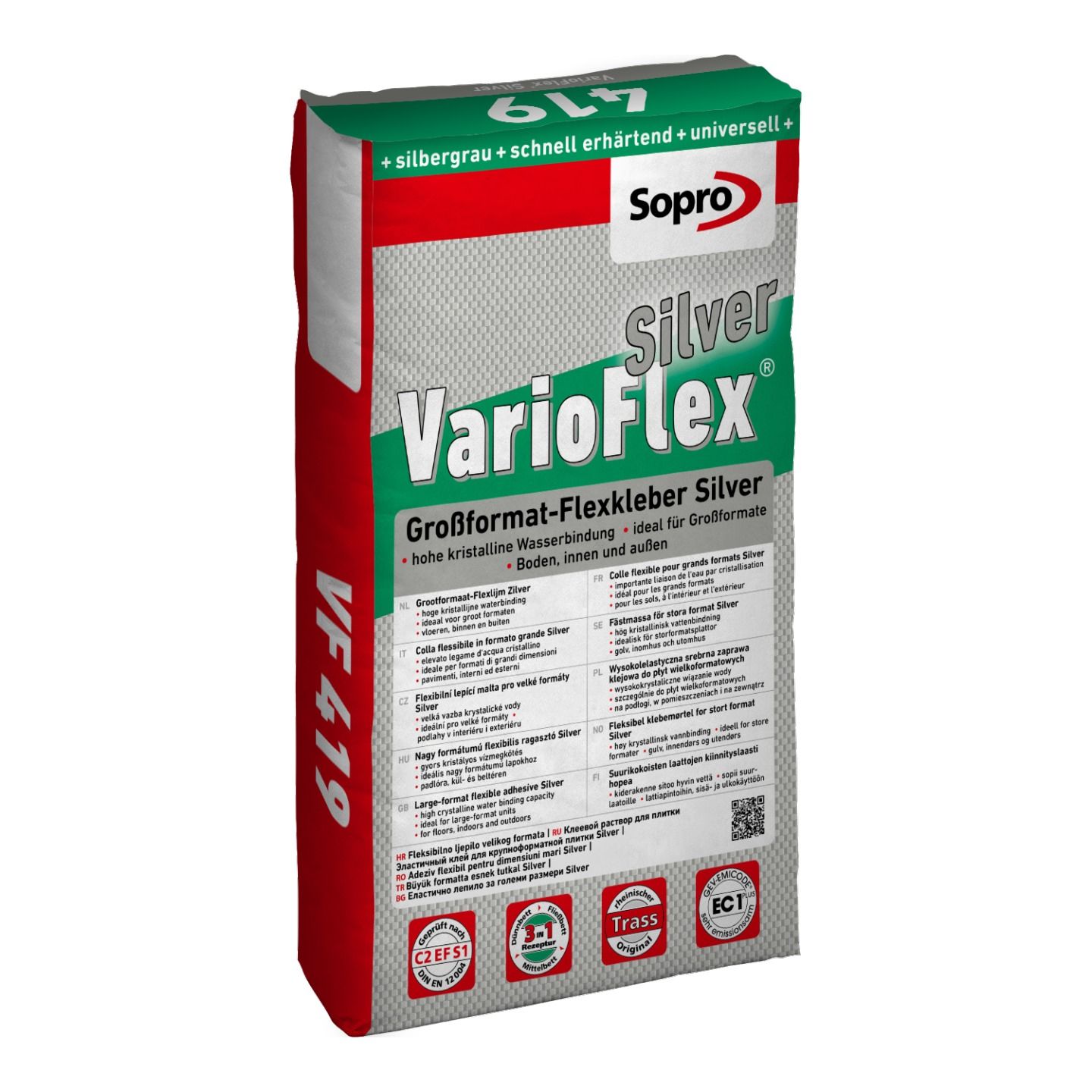 Sopro Fliesenkleber Varioflex® Silver Großformat-Flexkleber | Sopro Bauchemie - heinze.de